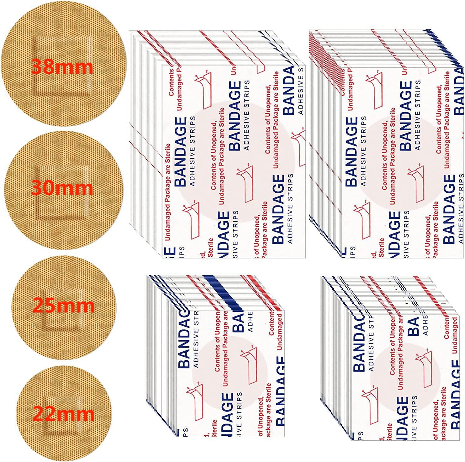 Romansa 200Pcs Round Cloth Wound Bandages, Durable Adhesive and ...