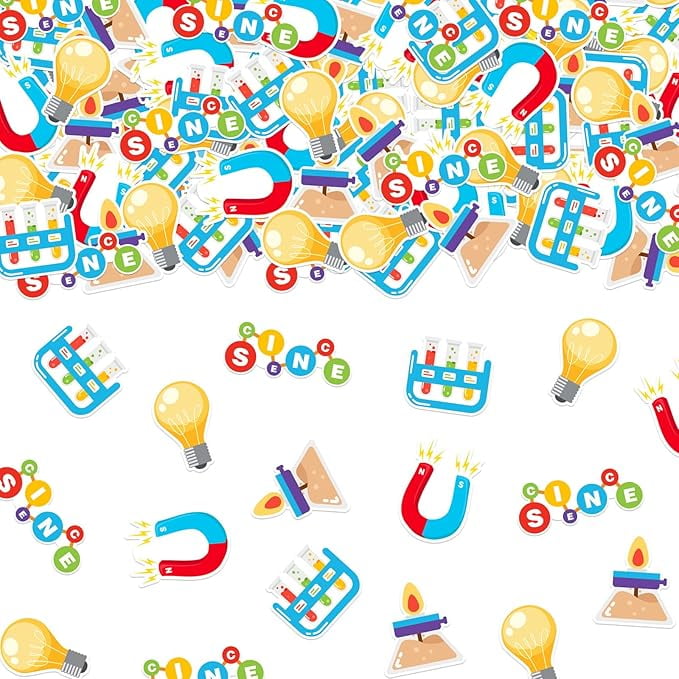 200Pcs Science Theme Confetti, Lab Experiment Paper Scatters Table ...