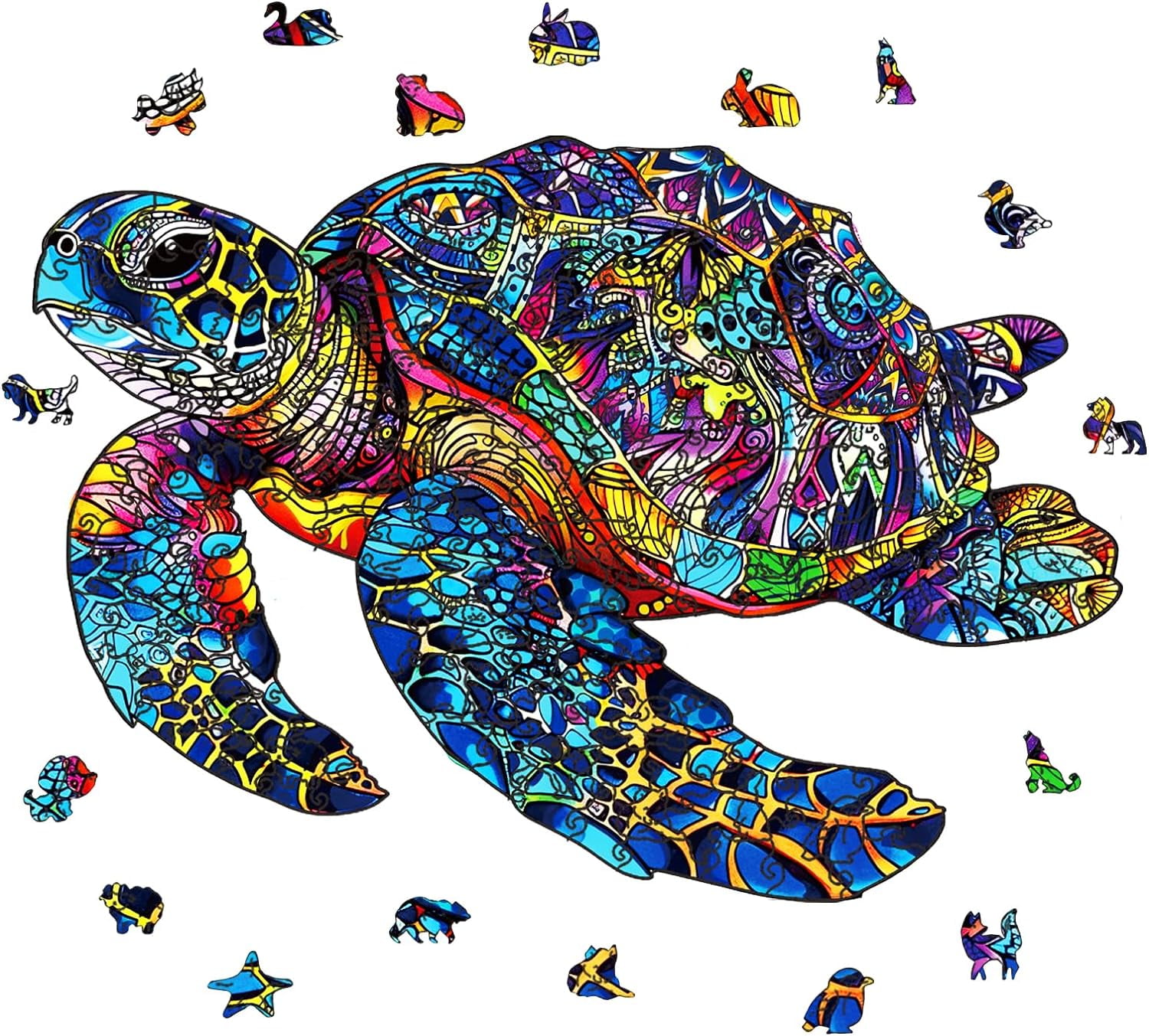 200Pcs Sea Turtle Wooden Jigsaw Puzzles for Adults 27.7x39.4cm Wood ...
