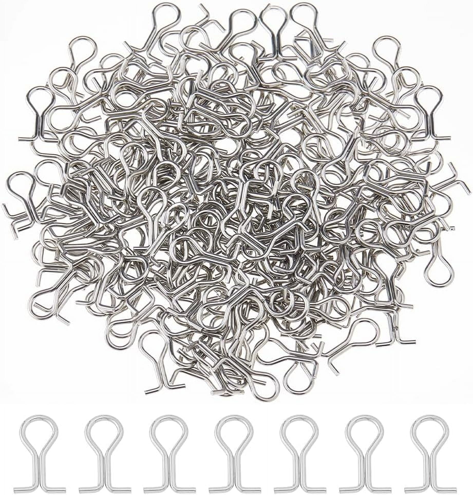 200Pcs Silver Fishing Sinker Eyes Eyelet Brass Sinker Eyes Eyelets DIY ...
