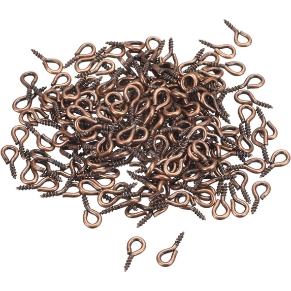 200Pcs Small Screw Eye Pins Hooks Mini Eyelets Screws Threaded, 4 ...