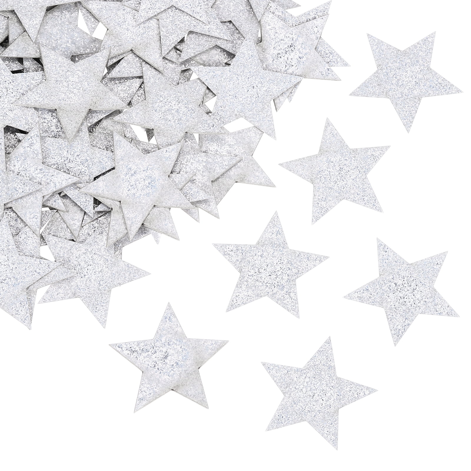 200Pcs Star Confetti Glitter Confetti Table Decor,1.2x1.2Inch,Silver ...