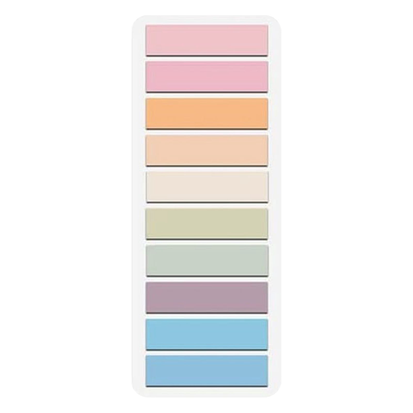 200Pcs Sticky Tabs 10 Color Book Tabs Transparent Sticky Note Tabs ...