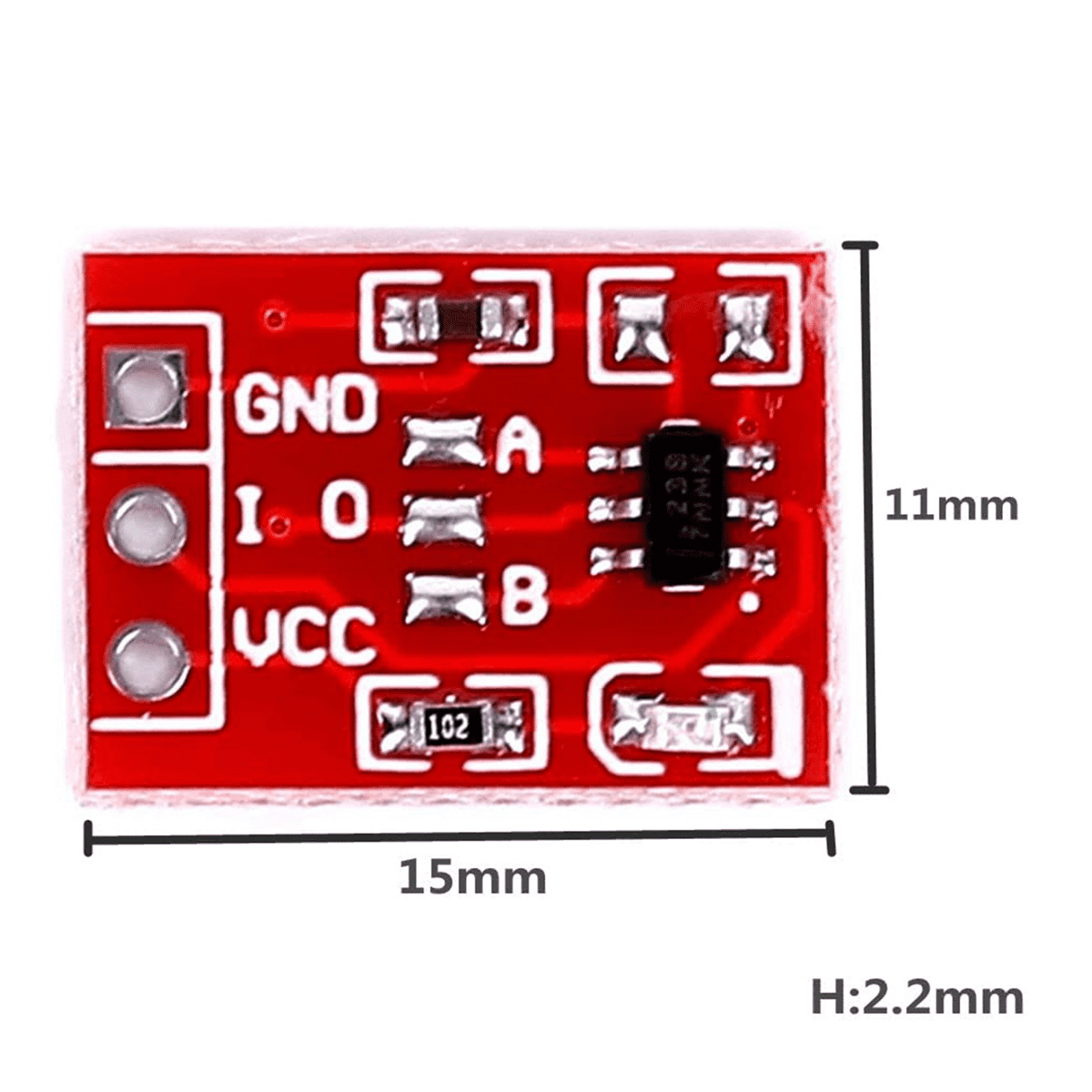 200Pcs TTP223 Touch Key Switch Module Touching Button Capacitor Type ...