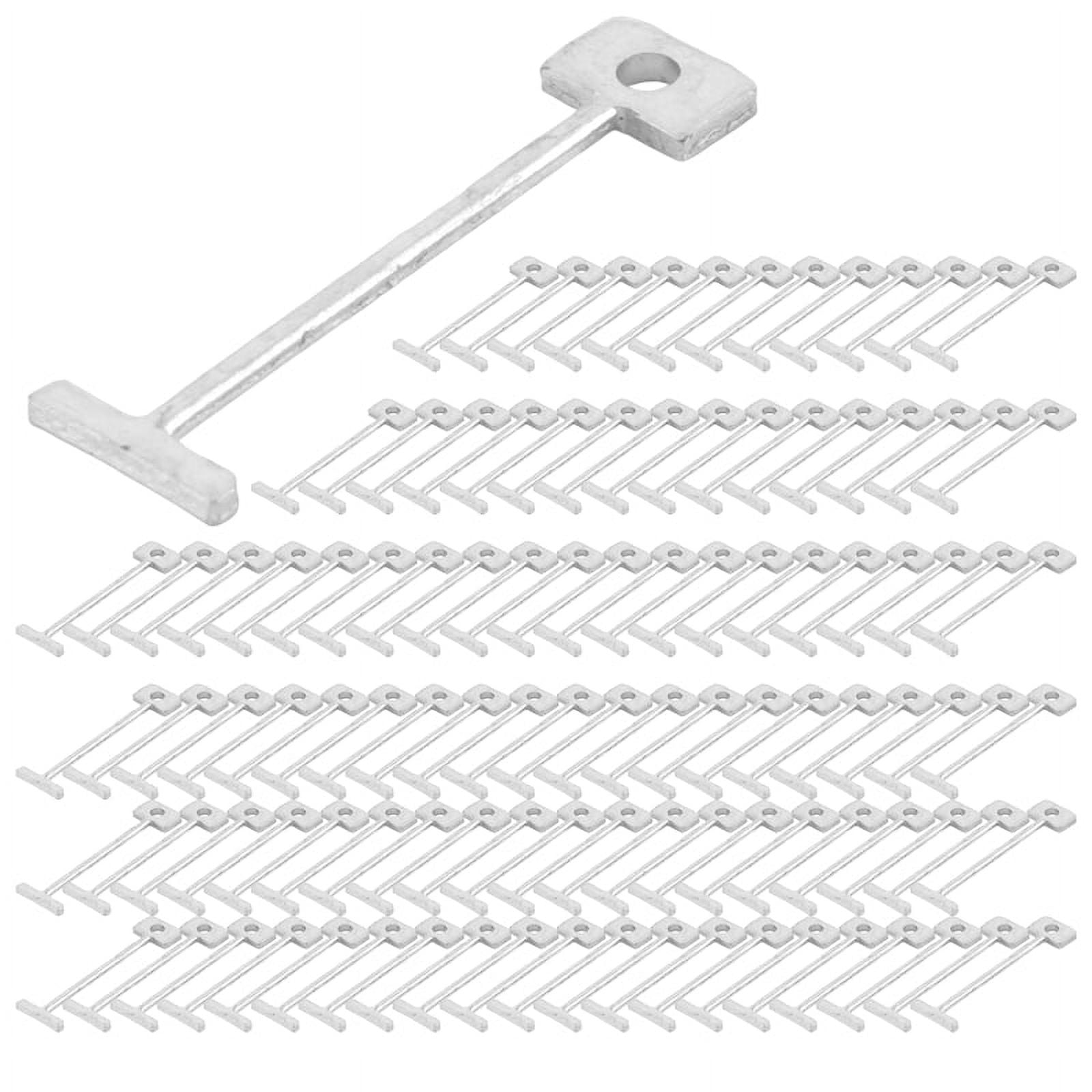 200Pcs Tile Leveling System for Tile Laying Reusable Steel Needles ...