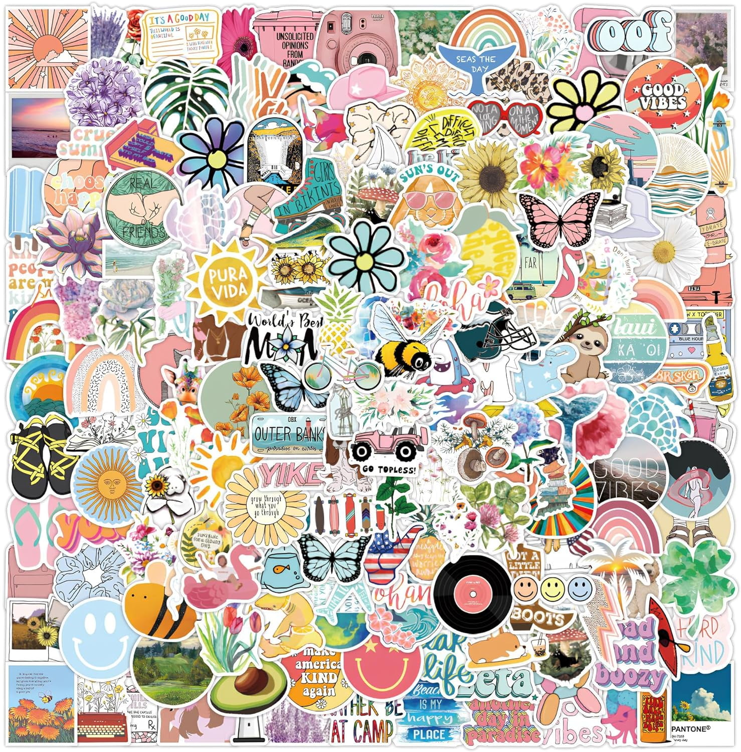 200Pcs Water Bottle Stickers For Kids, Cute Stickers For Water Bottles ...