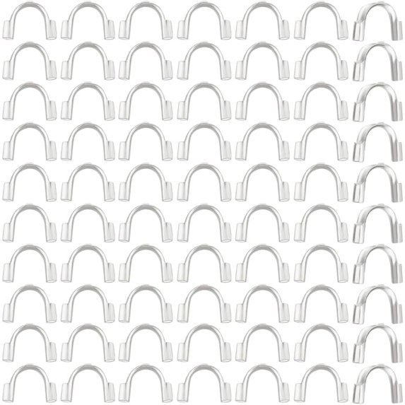 200Pcs Wire Guardian Stainless Steel U Shape Wire Guard Loops Thread ...