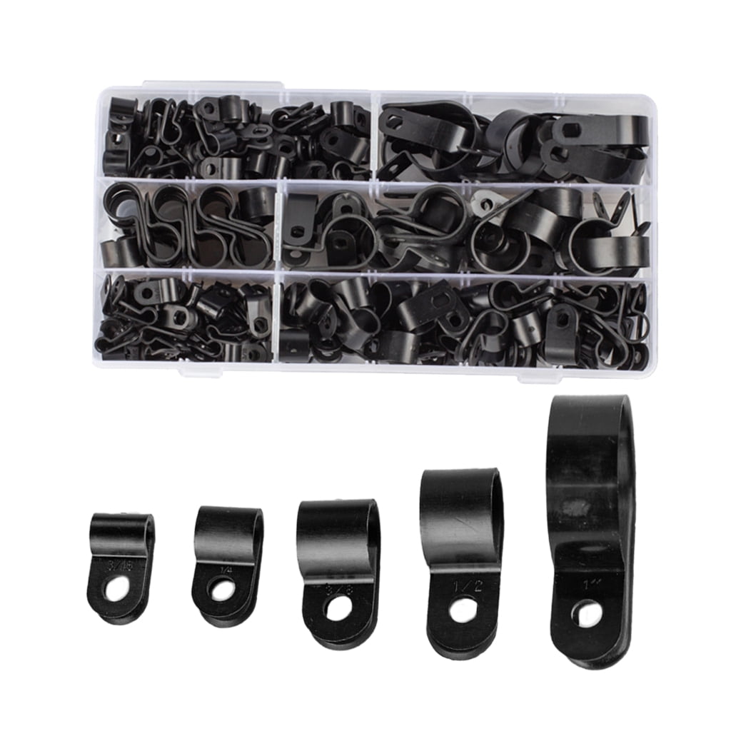 200Pcs Wiring Fixed Button Clip Nylon Cable Clamp Wire Mounting Clips ...