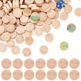 200Pcs Wood Sheets Flat Round BurlyWood 15mm - Walmart.com