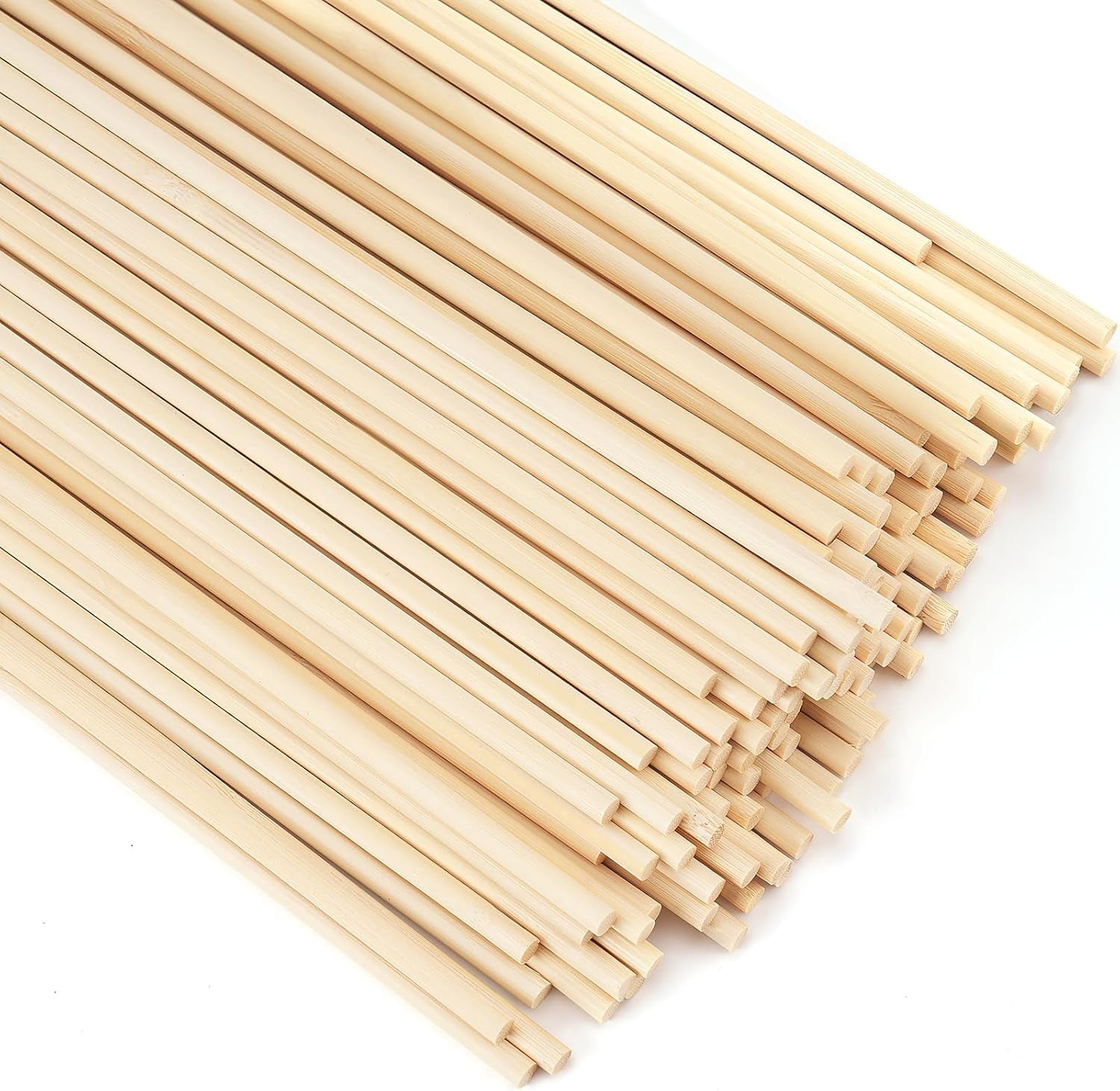 200Pcs Wooden Dowel Rods 1/4 x 12 Inch Precut Wooden Rod Sticks, Wood ...