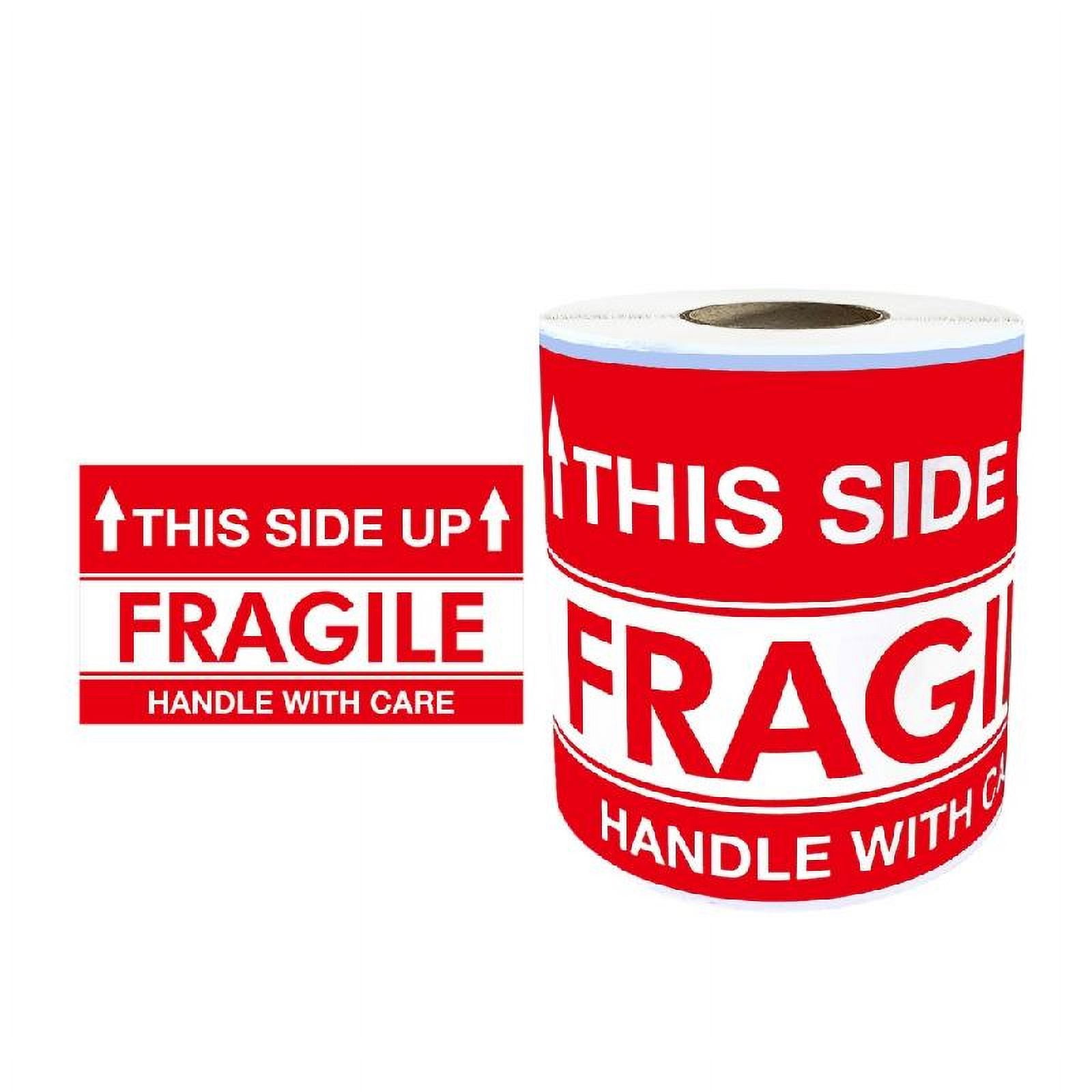 200Piece 3x5Inch This Side Up Fragile Stickers Warning Labels Adhesive ...