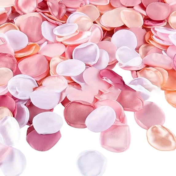 200Pieces Polyester Fabric Rose Petals for Creating Great Memory at ...