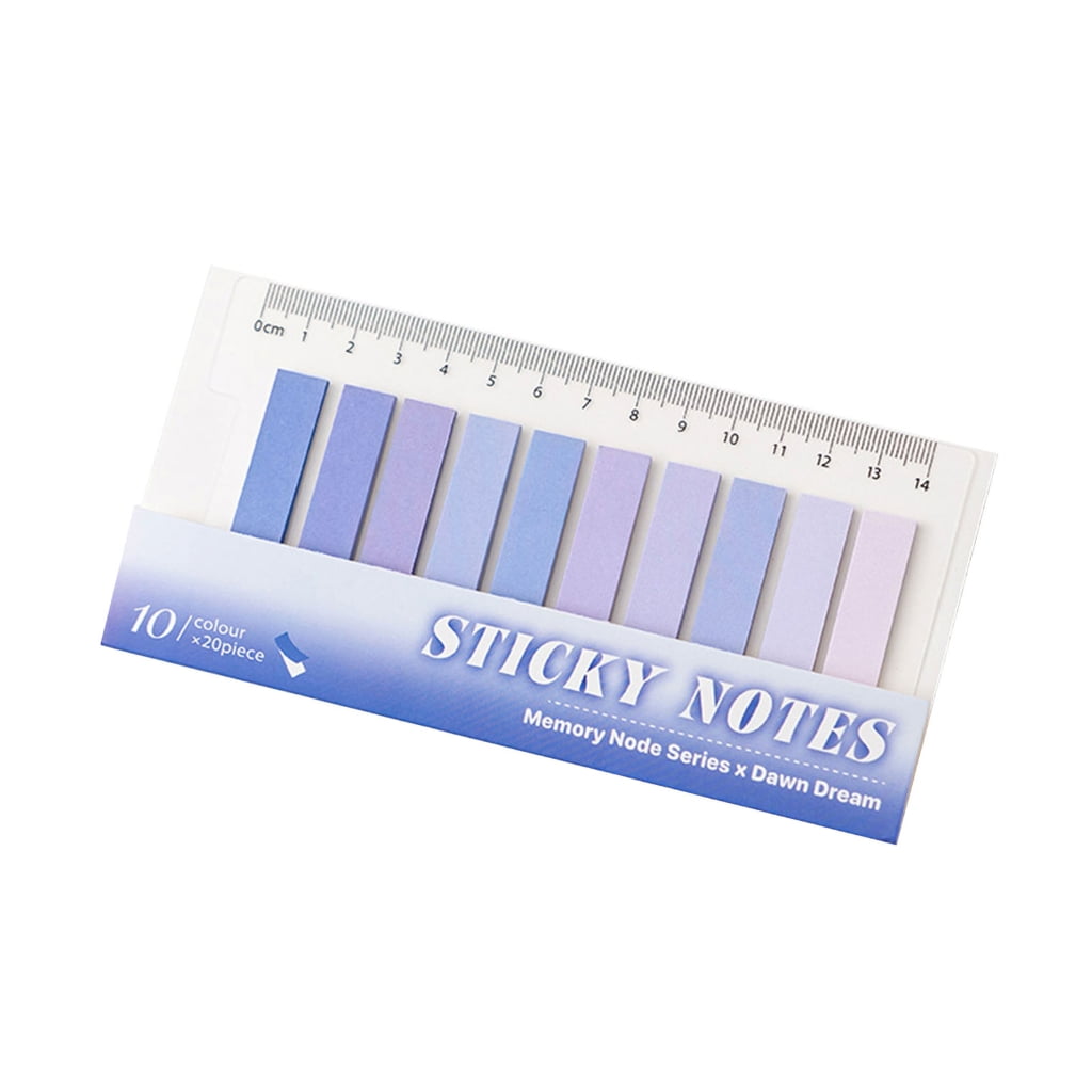 200Sheets Colored Index Label Self Adhesive Notes Page Marker Writable ...