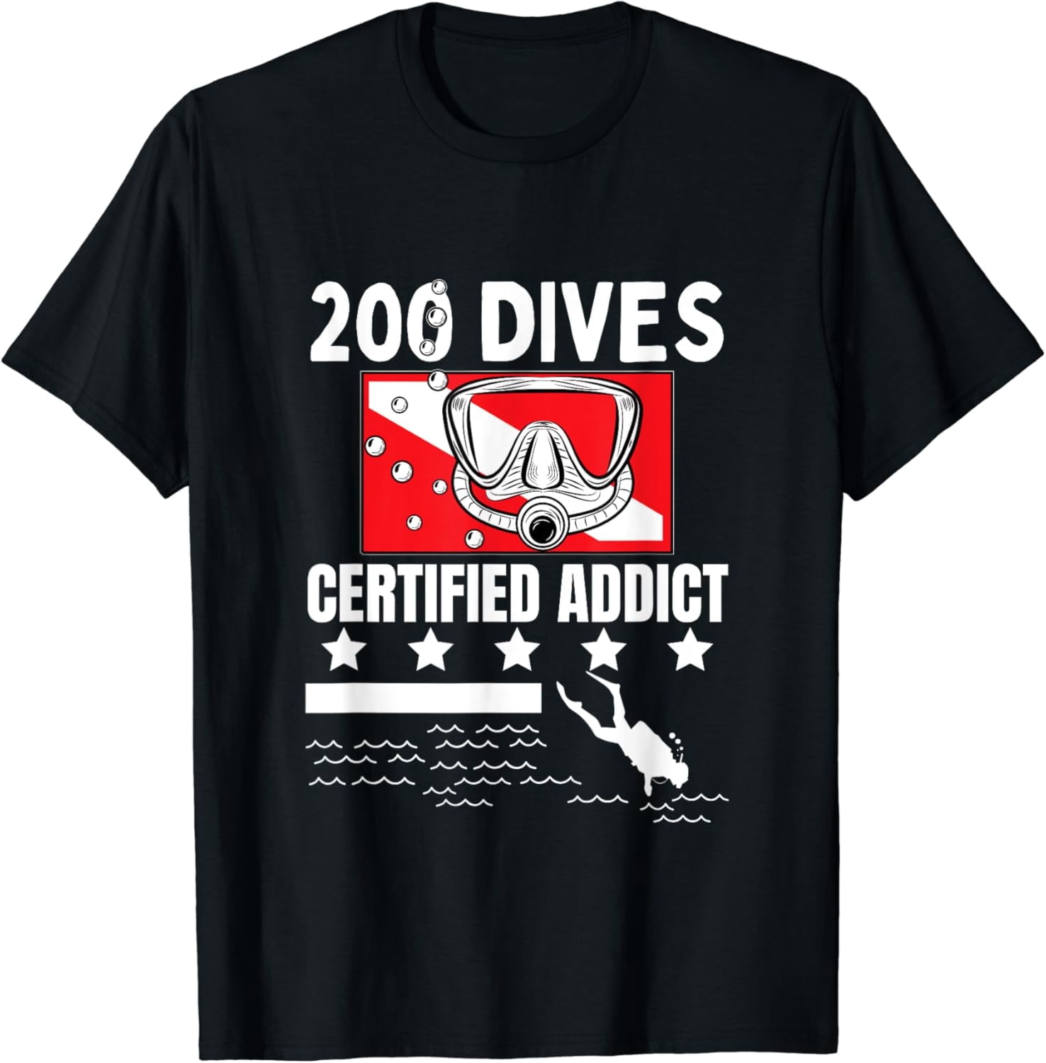 200Th Dive Scuba Diving Diver T Shirt - Walmart.com