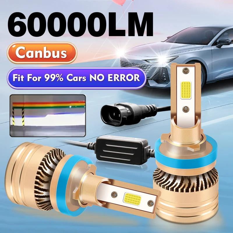 200W 12V 6000K Car LED Light Lamp H1 H4 H7 H11 9005 9006 Hi Lo Beam LED ...