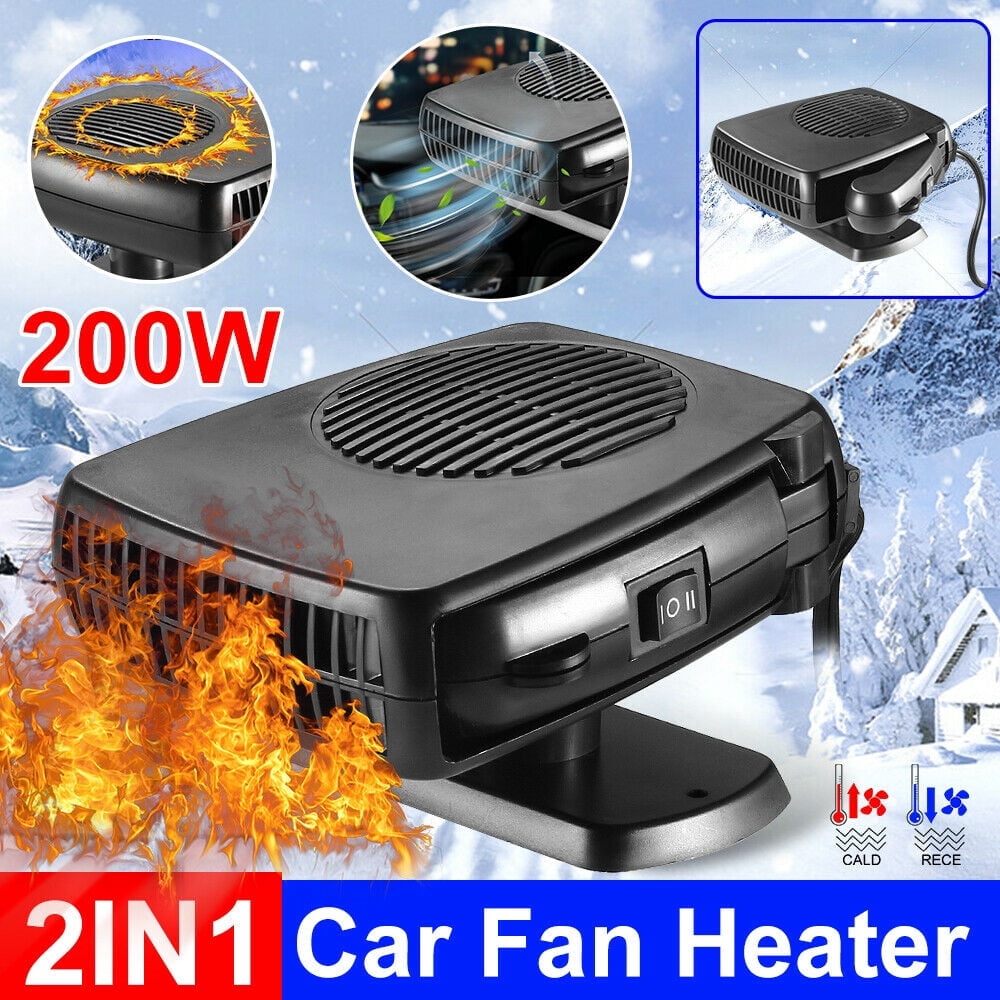 200W 12V Car Truck Auto Heater Hot Cool Fan Windscreen Window Demister ...
