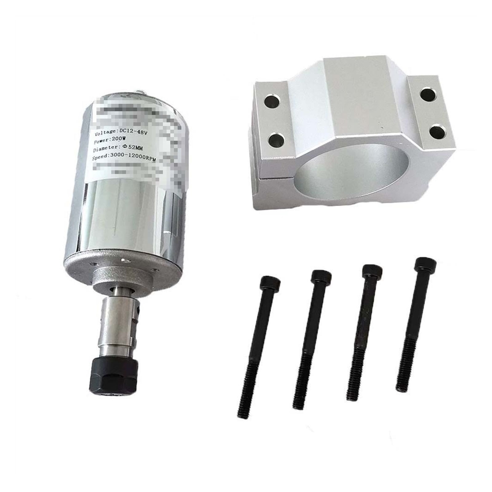 200W 300w 400w 500w Spindle Motor 48VDC ER11 ER16 Air Cooled Spindle ...