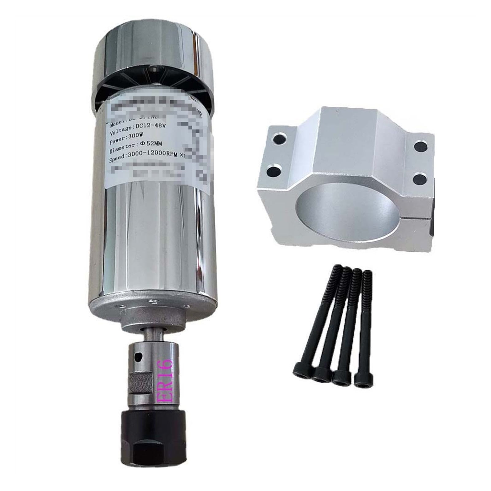 200W 300w 400w 500w Spindle Motor 48VDC ER11 ER16 Air Cooled Spindle ...