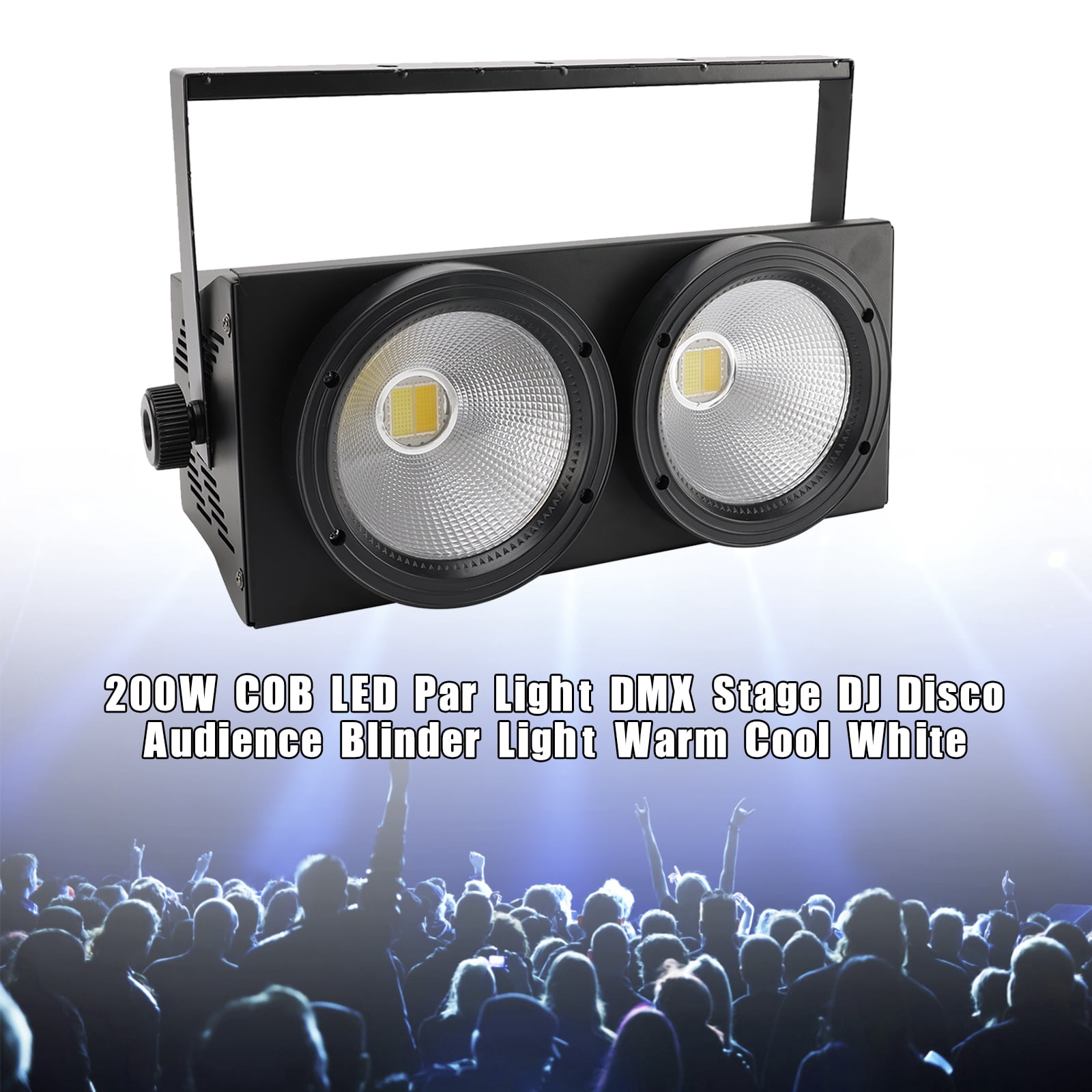 200W COB LED Par Light DMX Stage DJ Disco Audience Blinder Light Warm ...