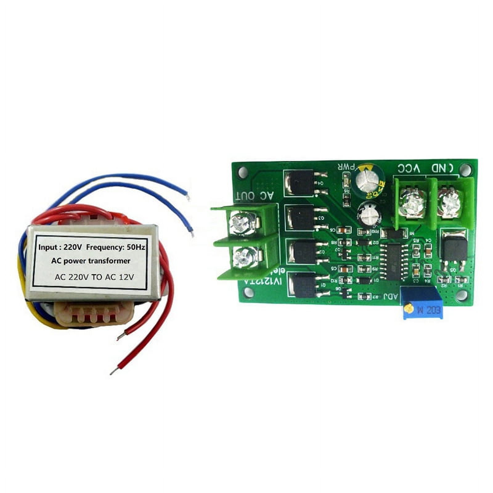 200W DC 12V to AC 12V Inverter 50Hz Square Wave Signal Generator Module ...