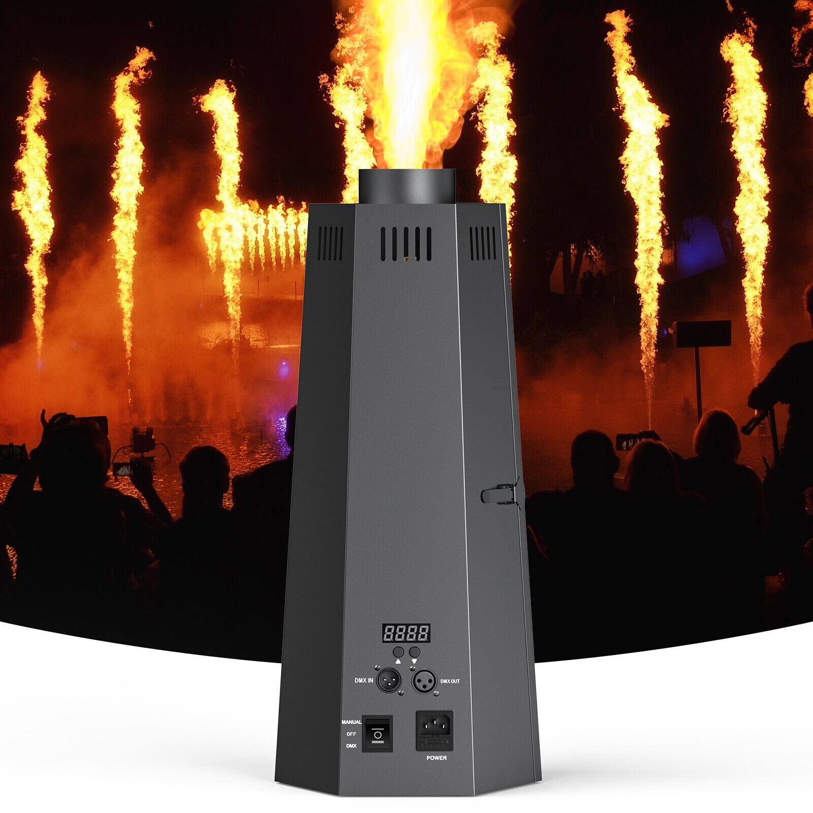 200W DMX512 Flame Fire Thrower Stage Effect Flame Projector Machine DJ ...