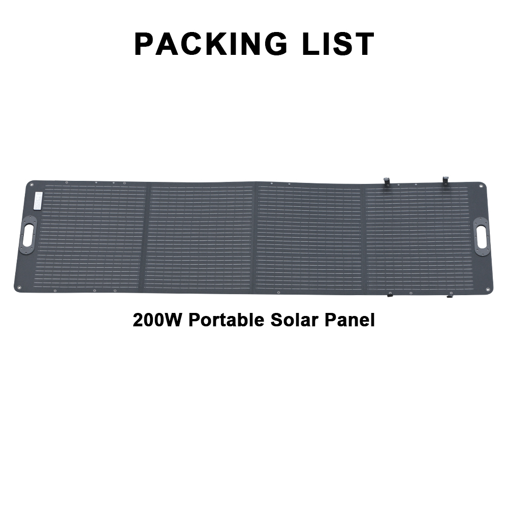 200W ETFE Flexible Foldable Solar Panel 100W Camping Portable Folding ...