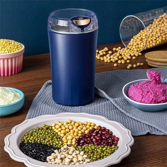 200W Electric Coffee Grinder with Stainless Steel Blades, High-Speed ...