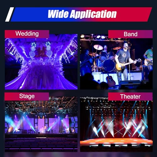 200W LED Follow Spot Light, Manual Control Stage Light with Stand, 110V ...