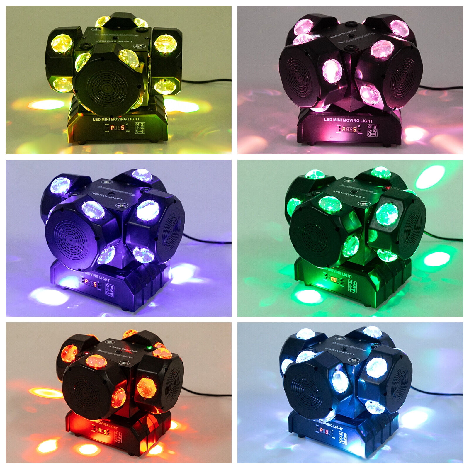 200W LED Laser Moving Head Light Rotating Stage Light DMX DJ Disco ...