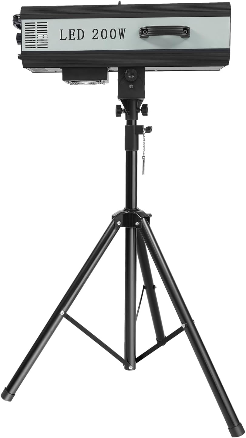 200W Led Follow Stage Spot Light with Adjustable Stand DJ Party Theater ...