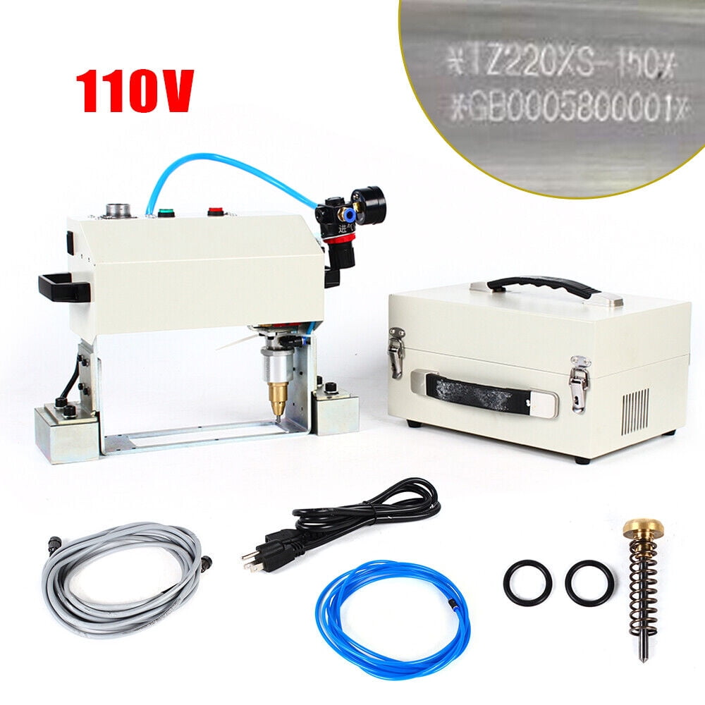 200W Max Pneumatic Label Marking Engraving Electric Dot Peen Metal ...