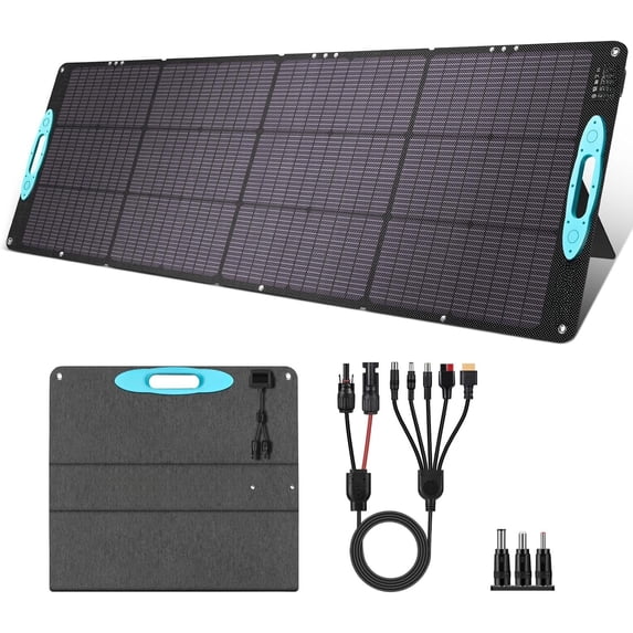 200W Portable Solar Panels for Power Station, IP68 ETFE Foldable Solar ...