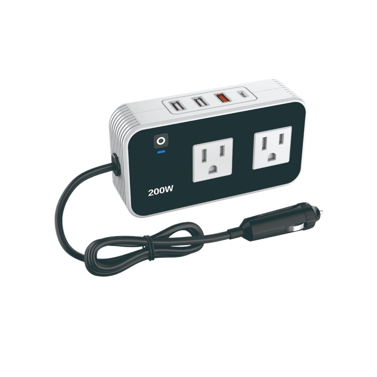 200W Power Converter Socket Inverter Car Intelligent Fast Charging ...