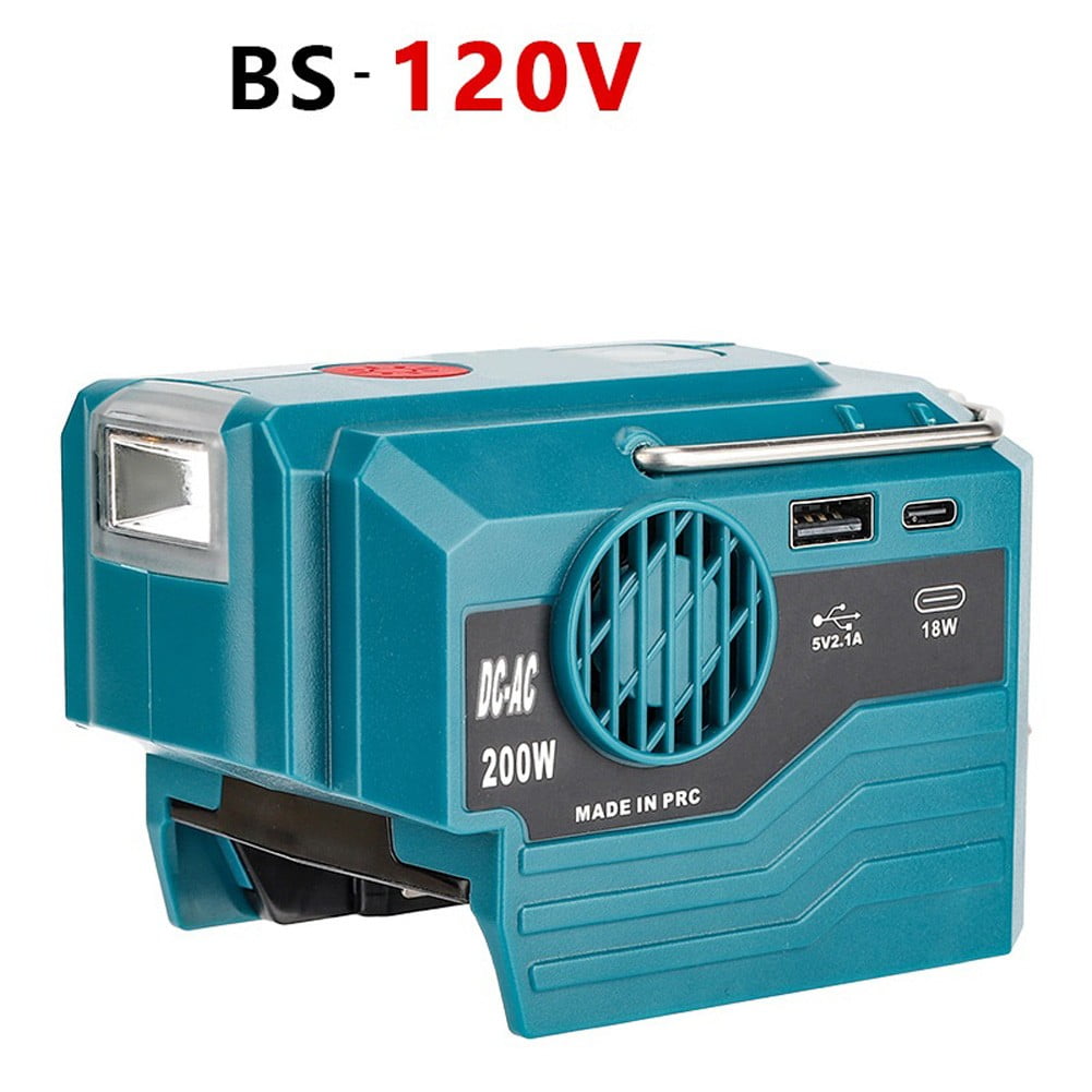 200W Power Inverter Generator For Bosch 18V Battery Adapter Camping Worklight--Bs-120V - Walmart.com