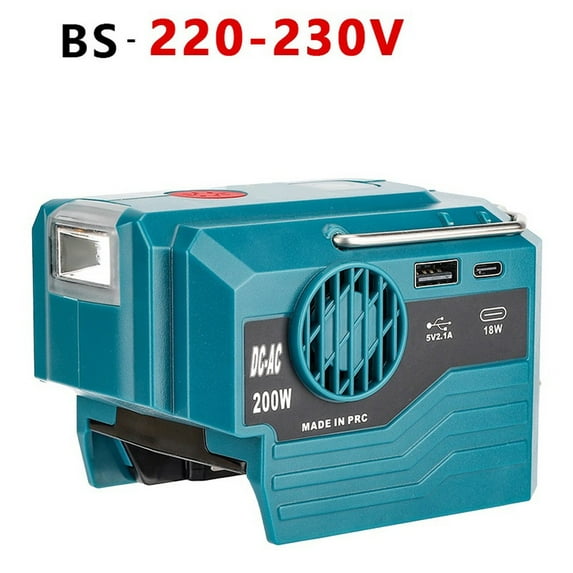 200W Power Inverter Generator for bosch 18V Battery Adapter Camping ...