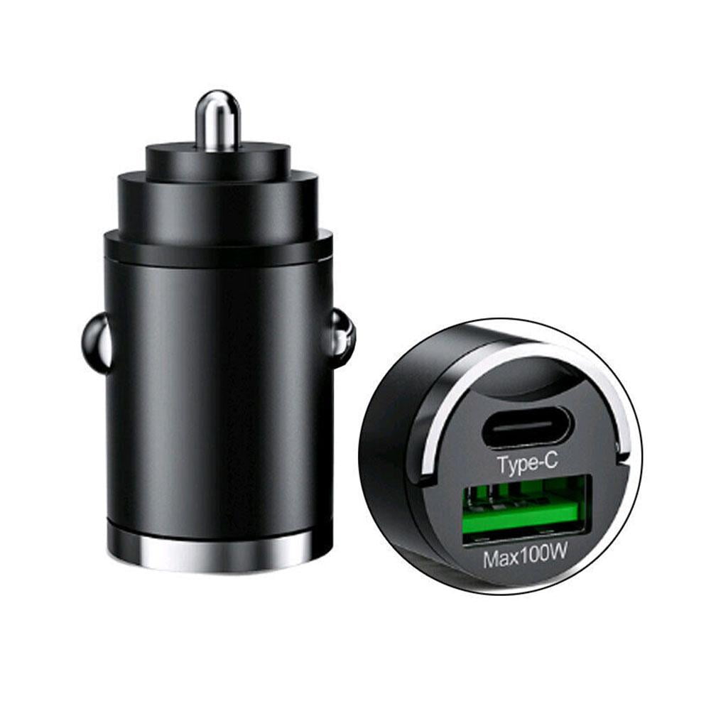 200W QC3 0 Fast Car Charger Dual USB Port High Power Phone Tablet ...