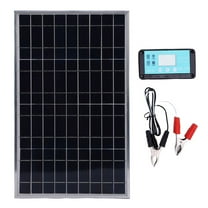 MHPOWOS 12V 50W Solar Panel Solar Battery Trickle Charger Maintainer ...