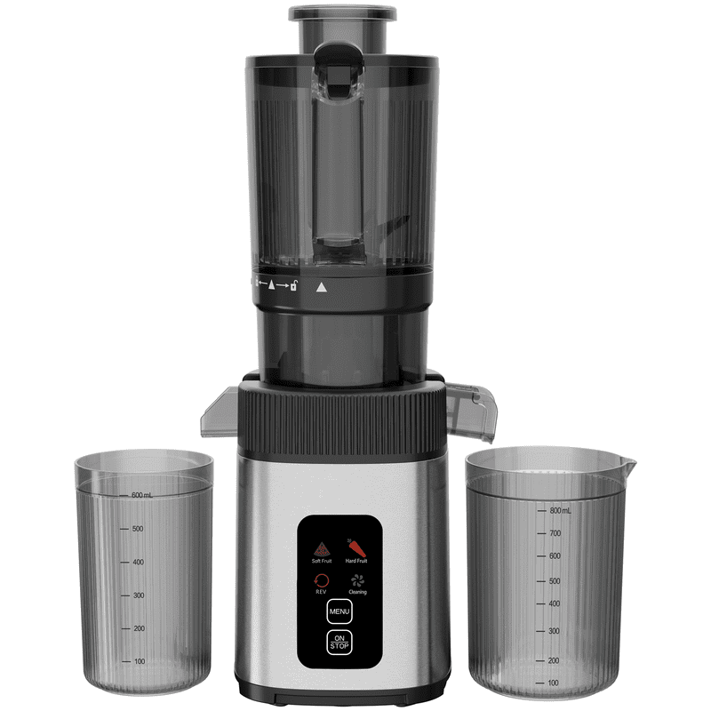 200W Stainless Steel Cold Press Juicer 4.35" Wide Chute Quiet Slow ...