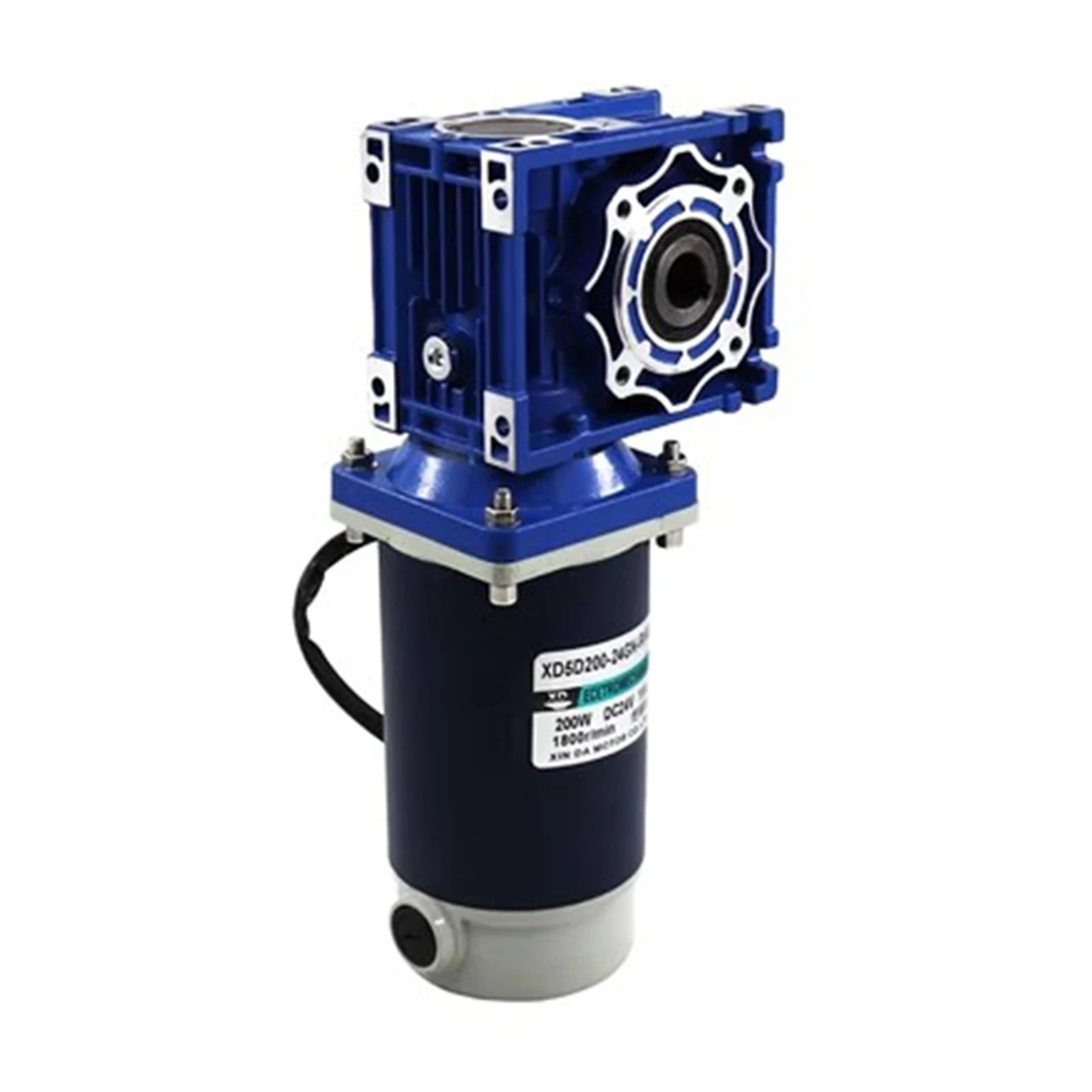 200W Worm Gear DC Gear Motor 12V 24V High Torque Forward And Reverse ...