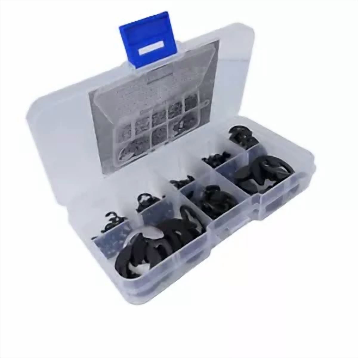 200X E-Clip Snap Ring Assortment Kit 3Mm 4Mm 5Mm 6Mm 8Mm 9Mm 12Mm 15Mm ...