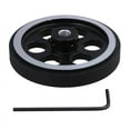 200X6mm Industrial Aluminum Rubber Measuring Rotary Encoder Meter Wheel ...