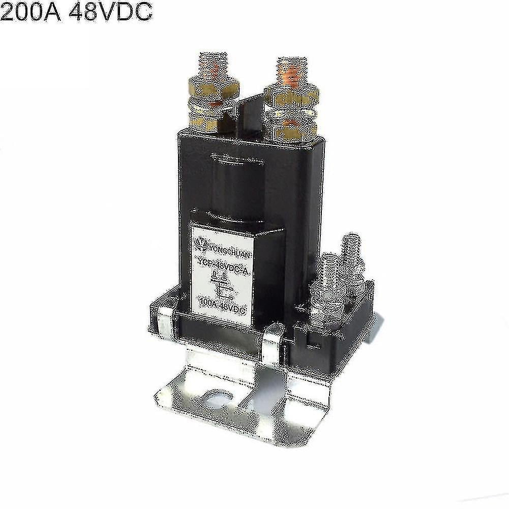200a Dc 12/24/48v High Voltage Relay Contactor On/off Power Motor ...