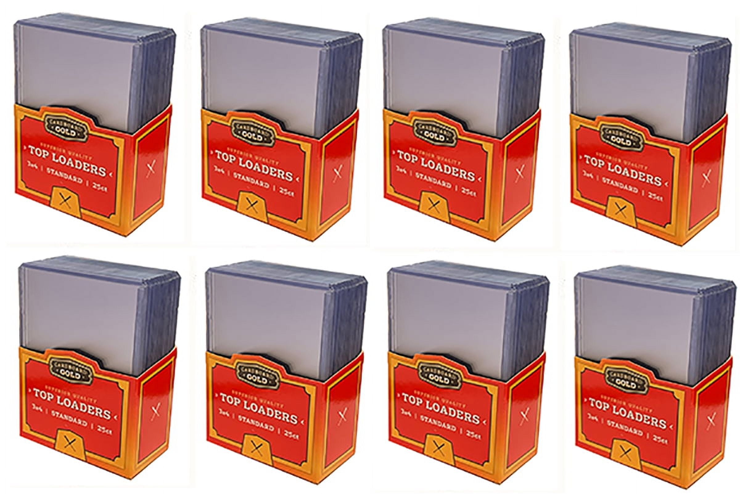 200ct Cardboard Gold 3x4 Top Loader, For Standard Size Cards - Walmart.com