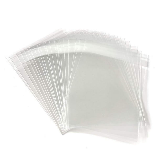 200ct Clear Plastic Bags Clear Resealable Cellophane Bags mils Thick ...
