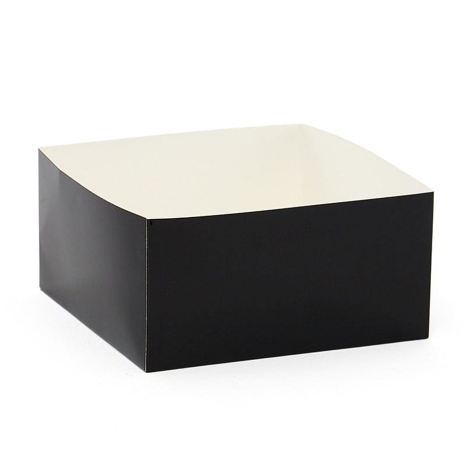 200ea - 6 X 6 X 3 Black Lux Gift Box Base by Paper Mart - Walmart.com