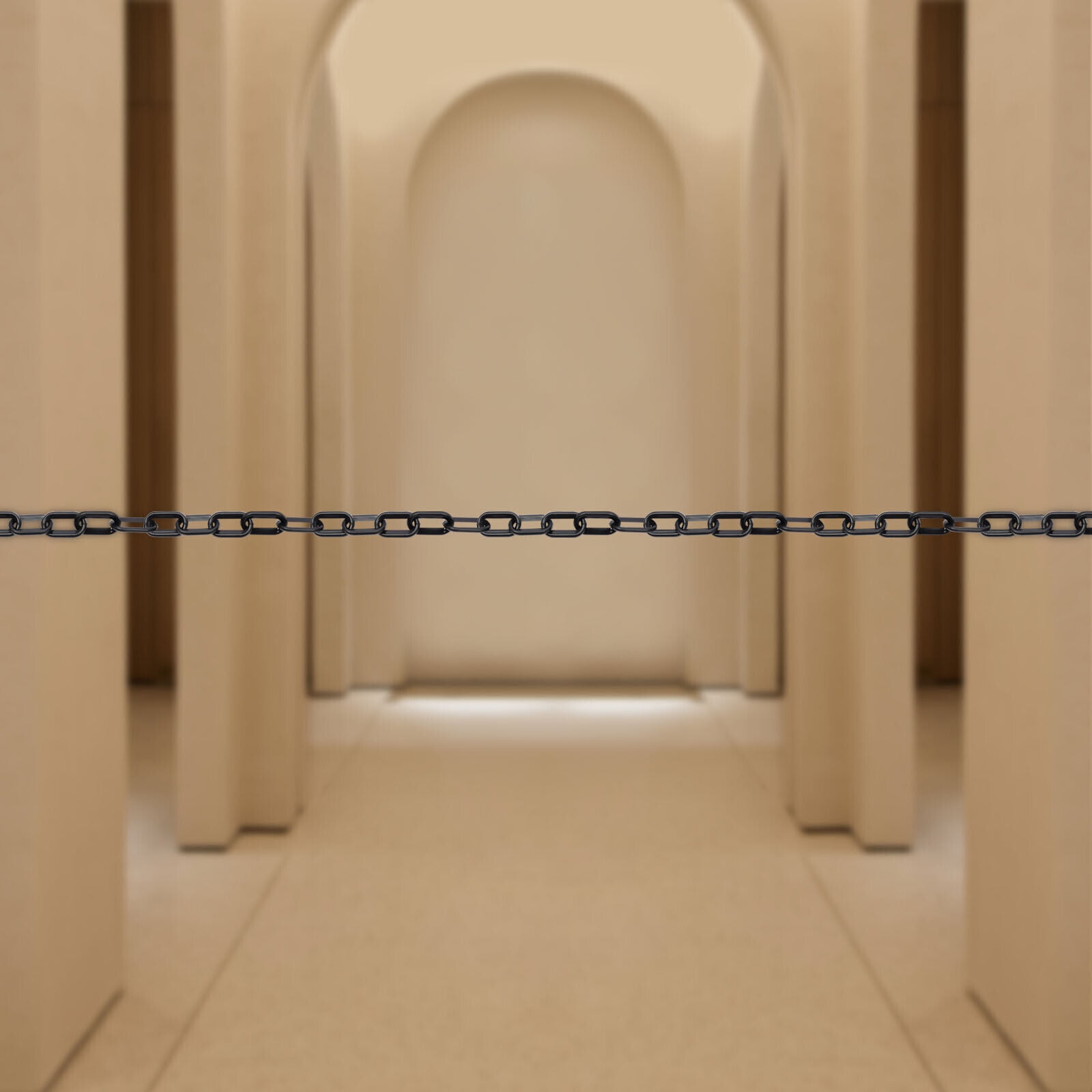 200ft Plastic Barrier Chain Link Crowd Control Barrier 10 S-shaped ...