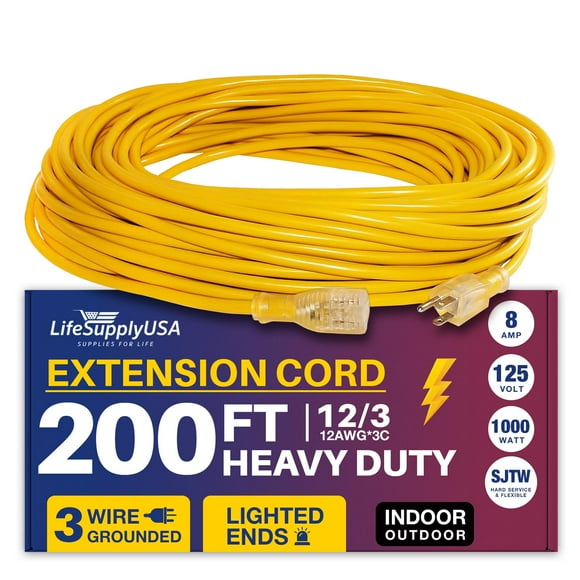 Yellow Power Cord