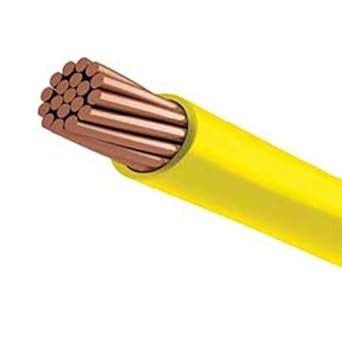200ft Yellow Pure Copper Grounding Cable Stranded Wire 10AWG (#10 Gauge ...