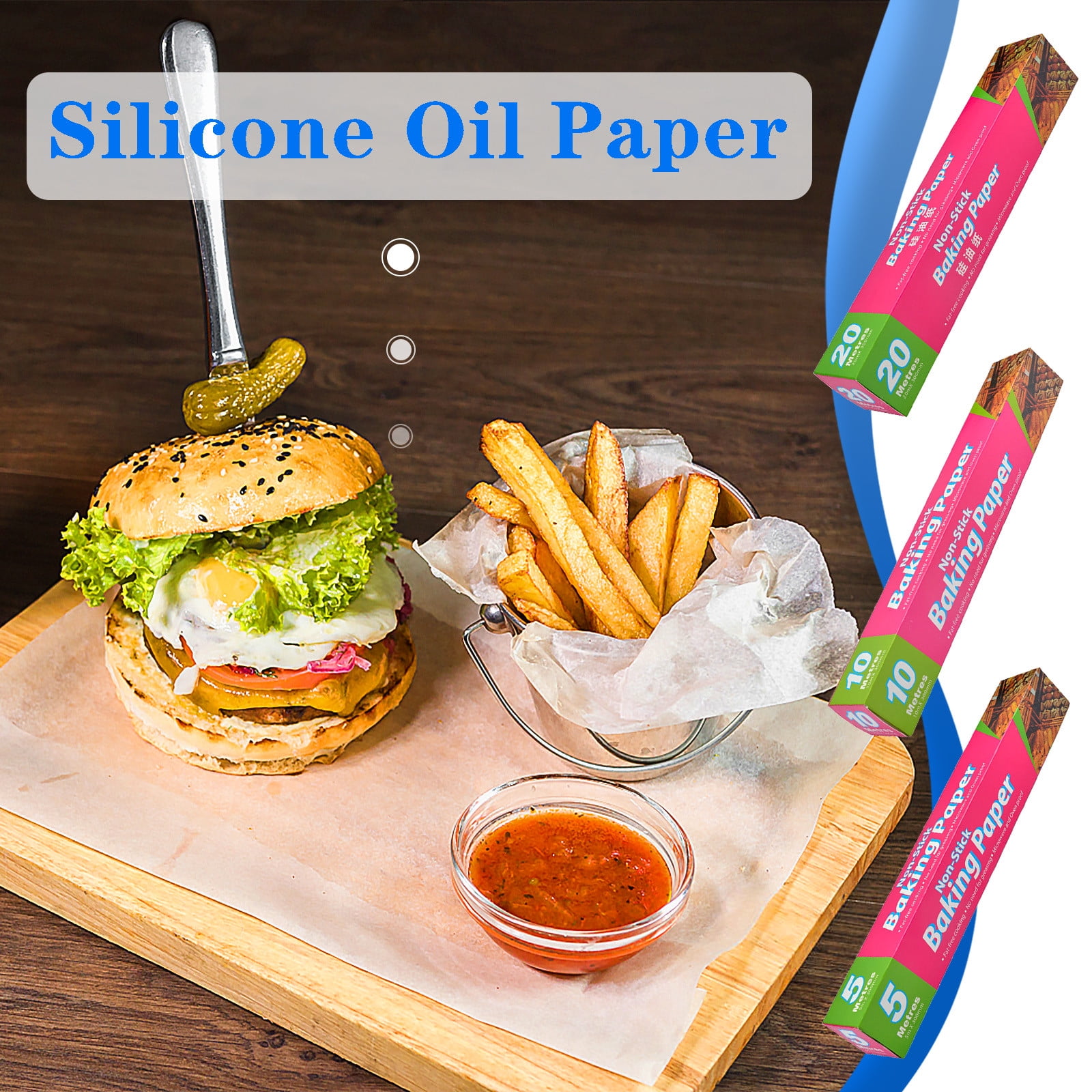 200g BBQ & Oven Baking Paper,Unbleached Non-Toxic Sheets for Pastry ...