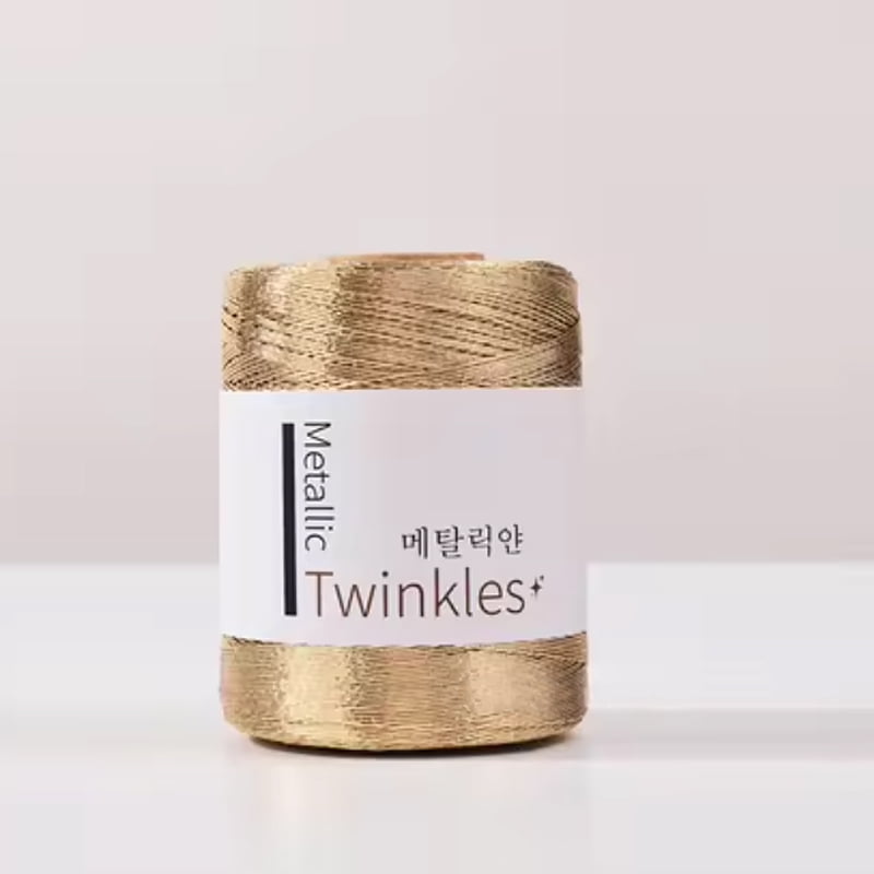 200g/Ball Metallic Yarn Glitter Gold Sliver Cord Thread DIY Handmade ...